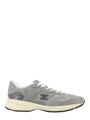 Celine Celine Men Runner Mesh And Suede Sneakers With Side Logo Multicolor