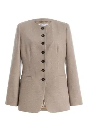Max Mara Cashmere Bouclé Jacket - Tan