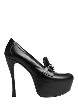 Gucci Platform Pump With Horsebit Leather - Black