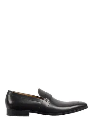Gucci Double G Leather Loafer - Black