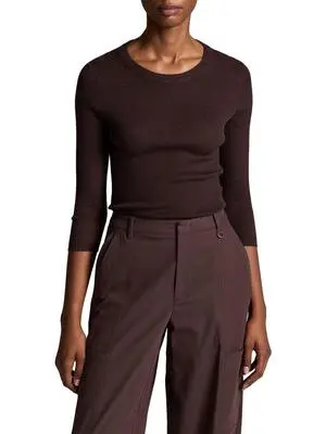Vince Vince Ribbed Cashmere-Silk Sweater Iron