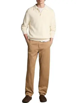 Vince Men's Owen Athletic Brushed Cotton Twill Chino Carmelo