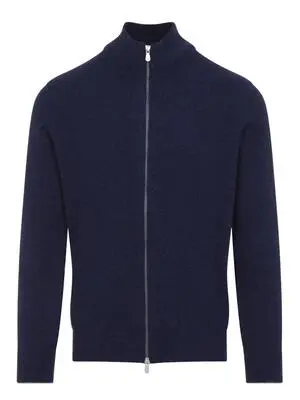 Brunello Cucinelli BRUNELLO CUCINELLI Cashmere Full Zip Cardigan Blue