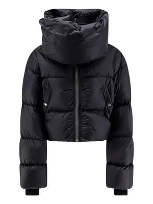 Rick Owens Crop-fit Nylon Down Jacket - Black