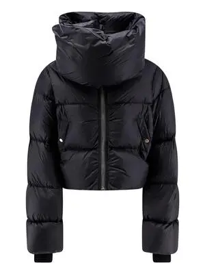 Rick Owens Crop-fit Nylon Down Jacket - Black