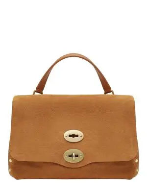 ZANELLATO Small Postina Bag In Brandy Nubuck Brown