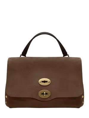 ZANELLATO Small Postina Bag In Brown Nubuck Brown