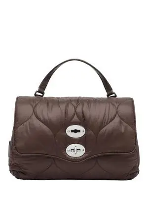 ZANELLATO Small Postina Bag In Perugia Padded Fabric - Brown