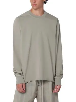 Rick Owens Tower Mineral Cotton Crewneck Sweatshirt - Grey