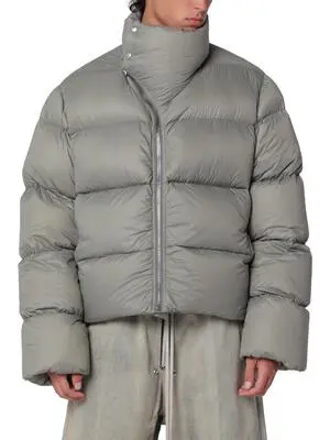 Rick Owens Turtle Jacket In Dark Pearl Nylon - Beige