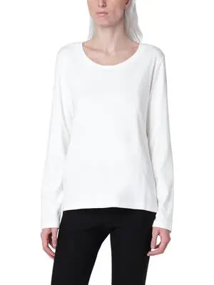 THE ROW The Row Kalto Long-Sleeved T-Shirt In Cotton Jersey White