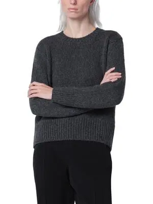THE ROW Pato Charcoal Melange Cashmere Sweater - Grey