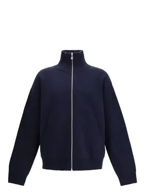 Axel Arigato Zip-up High Neck Sweater - Blue