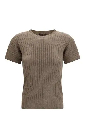 Loro Piana Coste Crewneck Sweater - Brown