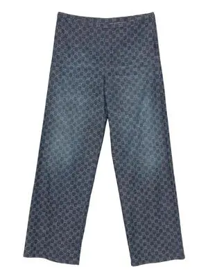 Gucci Monogram Print Jeans - Multicolor