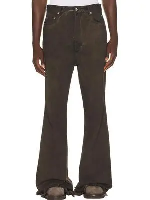 Rick Owens Bolan Bootcut In Brown - Dust