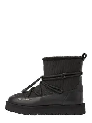 Karl Lagerfeld Thermo Lace-detail Boots - Black