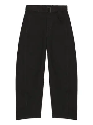 LEMAIRE Twisted Belted Pants - Black