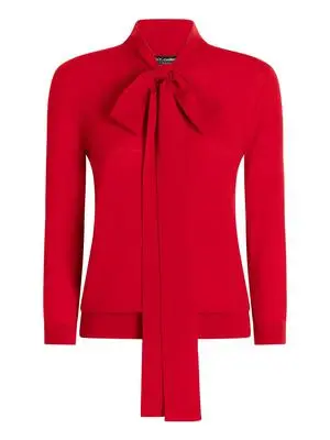 Dolce & Gabbana Dolce & Gabbana Virgin Wool Pullover Red