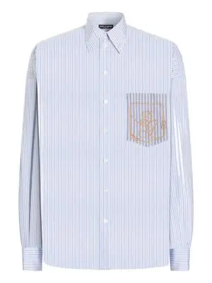 Dolce & Gabbana Striped Poplin Shirt - Multicolor