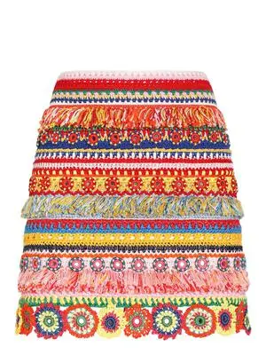 DOLCE & GABBANA Dolce & Gabbana Embroidered Cotton Skirt