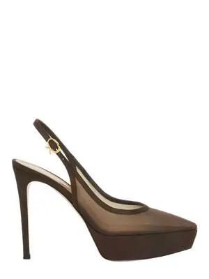 GIANVITO ROSSI Nikki Platform Pumps - Brown