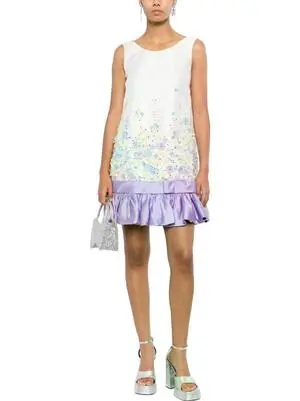 VIKTOR & ROLF Floral-appliqué Ruffled Dress
