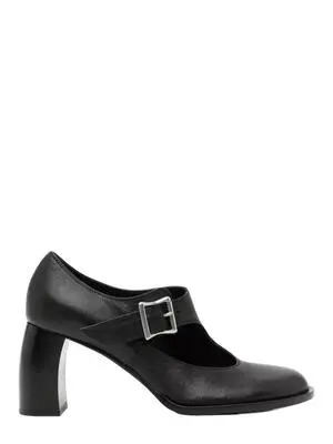 ANN DEMEULEMEESTER 80mm Buckle-fastening Leather Pumps