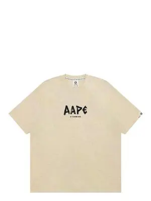 AAPE BY *A BATHING APE Logo-print T-shirt - Neutrals