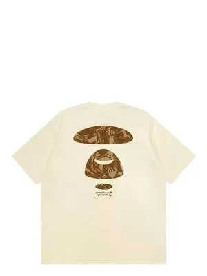 AAPE BY *A BATHING APE Logo-embroidered Camouflage-print T-shirt - Neutrals
