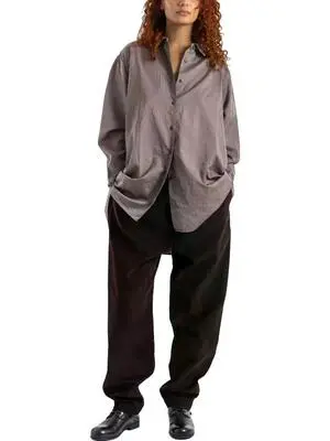 CASEY CASEY Pi Twill Long-sleeve Shirt - Grey