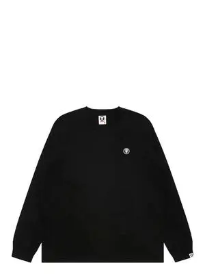 AAPE BY *A BATHING APE Logo-patch Long-sleeve T-shirt - Black