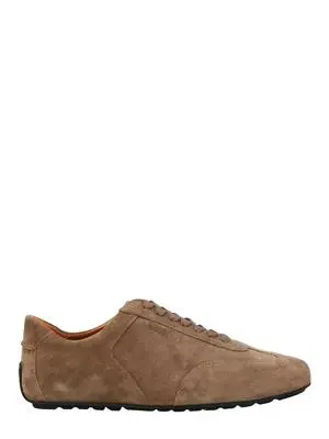 BOSS Suede Trainers With Emed Logo