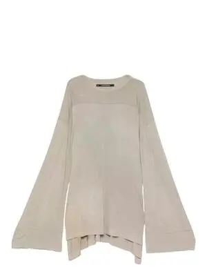 JULIUS Panelled Long-sleeve T-shirt - Neutrals