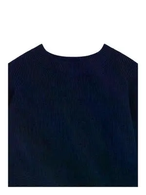 Givenchy Asymmetric Ribbed-knit Sweater - Blue