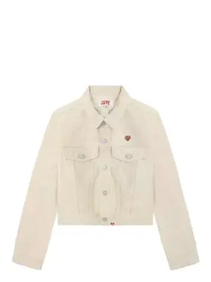 APEE™ BY *A BATHING APE® Logo-embossed Denim Jacket - Neutrals