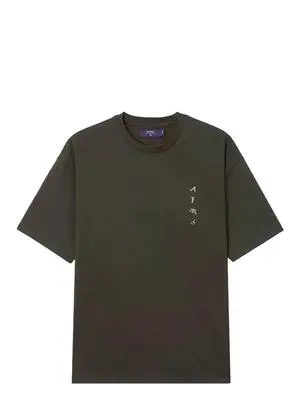 AFTERMATHS Graphic-print Cotton T-shirt - Green