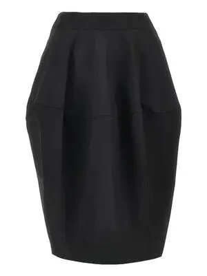 Jacquemus The Ovalo Skirt - Black