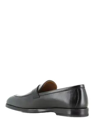 HENDERSON BARACCO Buckle-fastening Leather Loafers - Black