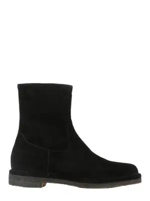 DEL CARLO Suede Ankle Boots - Black