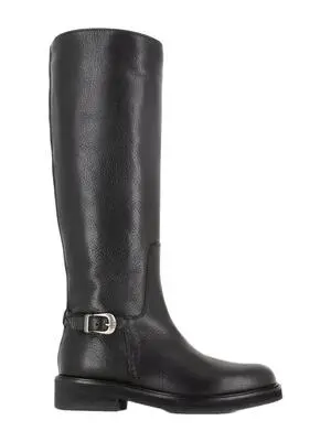 Sartore Buckled Leather Boots - Black