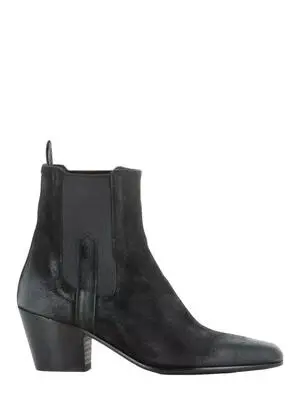 PANTANETTI Square-toe Chelsea Boots Black