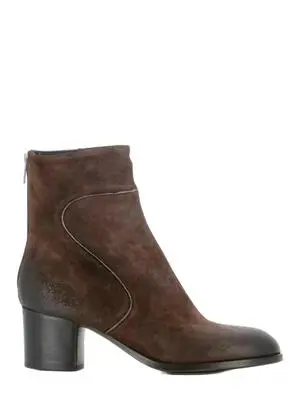 PANTANETTI Distressed-effect Ankle Boots - Brown