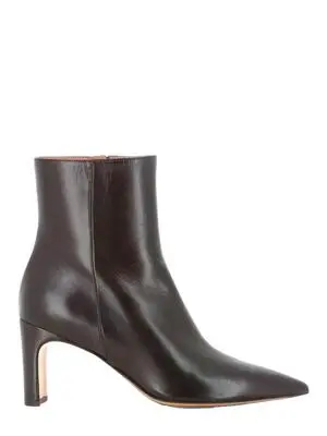 TASSINARI Pointed-toe Leather Ankle Boots - Brown