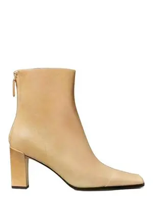 Tory Burch Asymmetric Cap-toe Ankle Boots - Neutrals