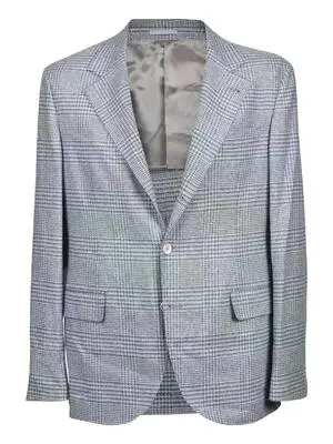 BRUNELLO CUCINELLI Check-pattern Wool Suit