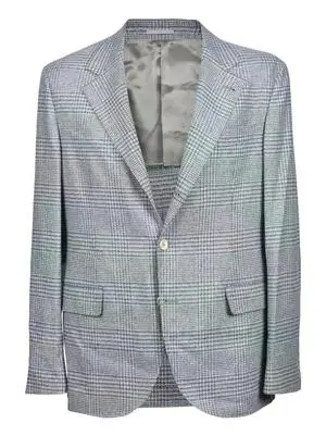 Brunello Cucinelli Check-pattern Wool Suit - Grey