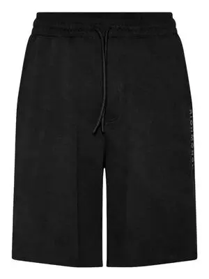 John Richmond Logo Print Drawstring Shorts - Black
