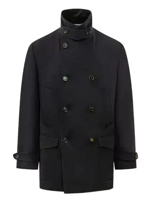 Brunello Cucinelli Brunello Cucinelli Double-Breasted Coat Blue