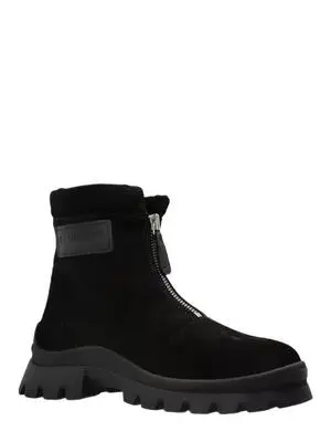 Dsquared2 Zip-front Leather Ankle Boots Black
